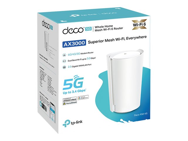 TP-Link Deco X50-5G V1 - Wi-Fi system - (router) - up to 2,500 sq.ft ...