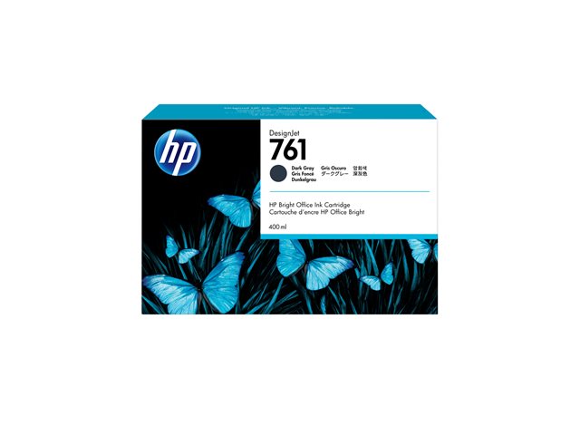 HP 761 - 400 ml - dark grey - original - DesignJet - ink cartridge ...
