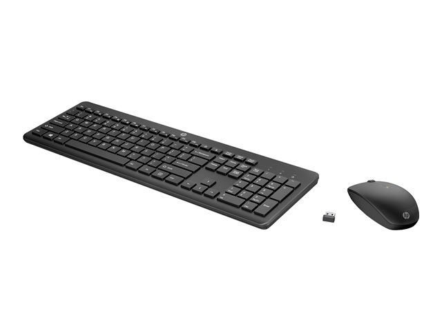 HP 650 - Keyboard and mouse set - wireless - QWERTY - English - black ...