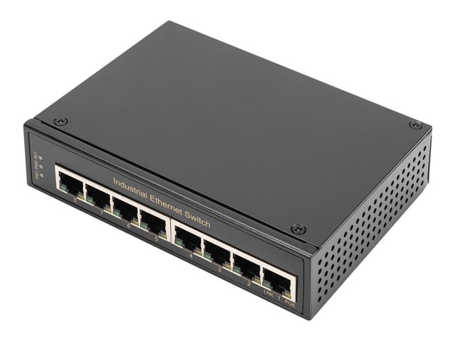 INDUSTRIAL GIGABIT ETHERNET SWITCH 8-PORT DIN RAIL EXTENDED TEMP. RANGE ...