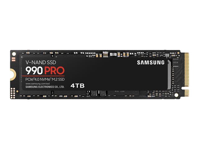 Samsung 990 PRO MZ-V9P4T0BW - SSD - encrypted - 4 TB - internal - M.2 ...
