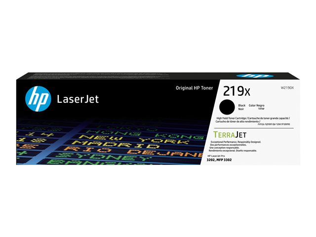 HP 219X High Yield Black Original LaserJet Toner Cartridge (W2190X), HP ...
