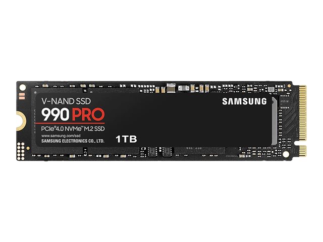Samsung 990 PRO MZ-V9P1T0BW - SSD - encrypted - 1 TB - internal - M.2 ...