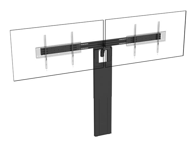 VISION Motorised Height Adjustable Dual Display Floor Stand - LIFETIME ...
